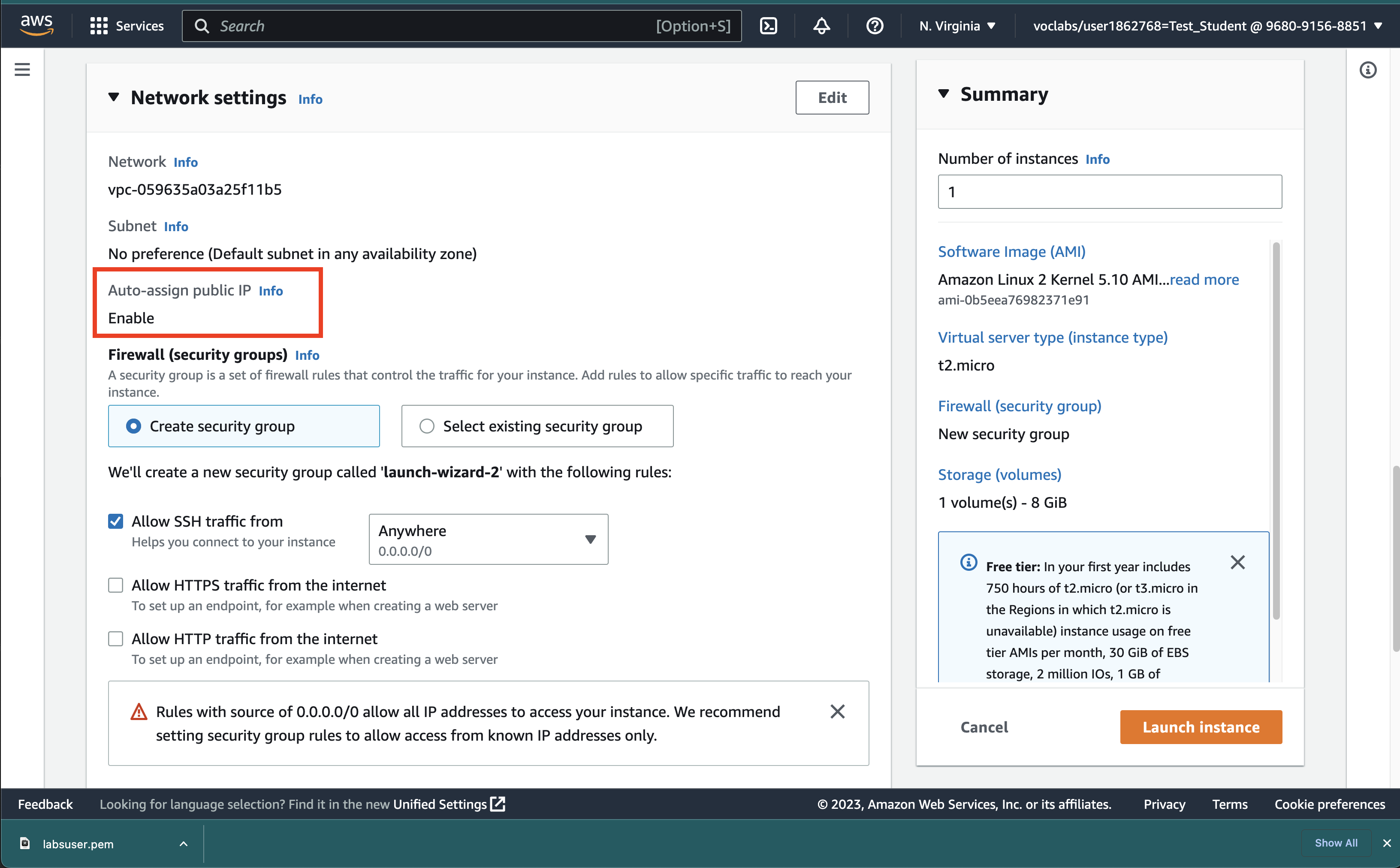 EC2 を起動する - AWS ハンズオン集